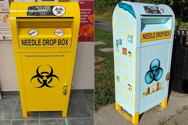 Peterborough artist turns a needle drop box into practical public art ...