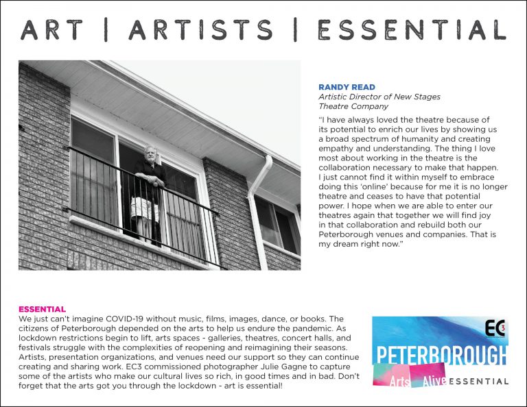 The Essential Project: New Stages artistic director Randy Read ...