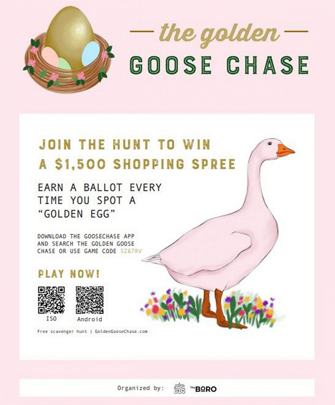 ‘Golden goose chase’ scavenger hunt encourages people to shop in ...