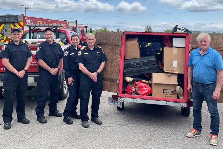 Port Hope donates firefighting equipment to help in fight against ...