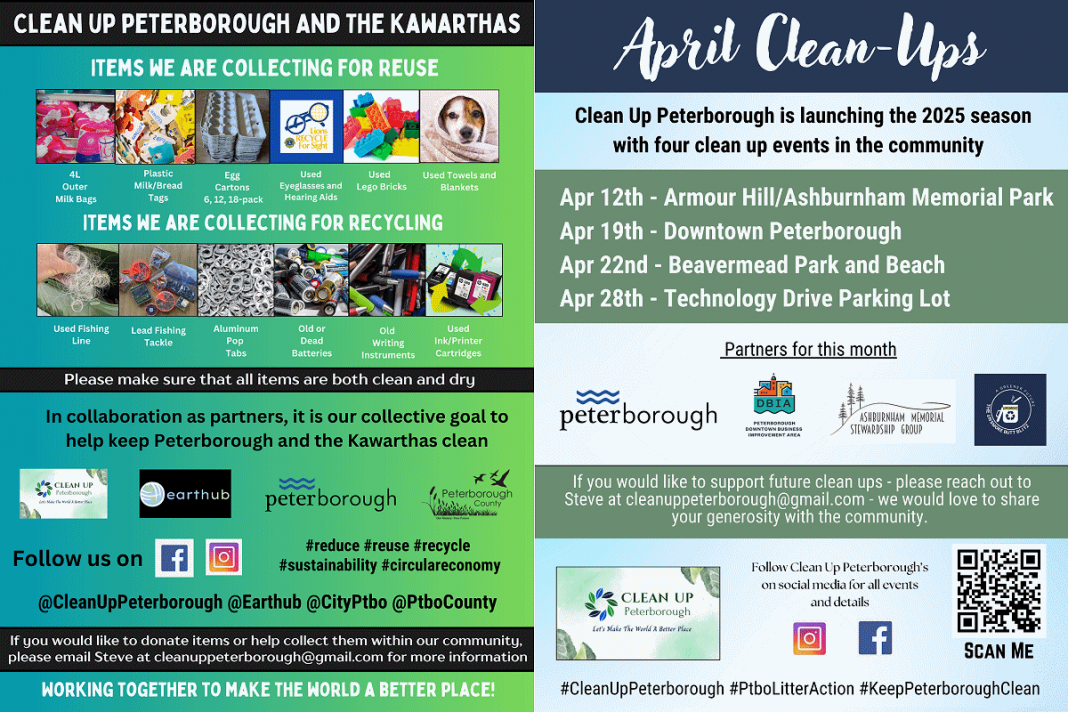 Clean Up Peterborough launches writing instrument drive for Earth Month ...